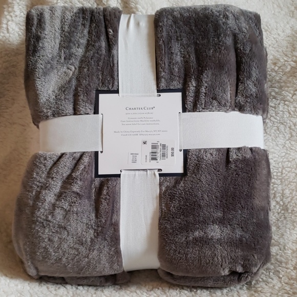 Charter Club | Bedding | Charter Club Cozy Plush Throw | Poshmark